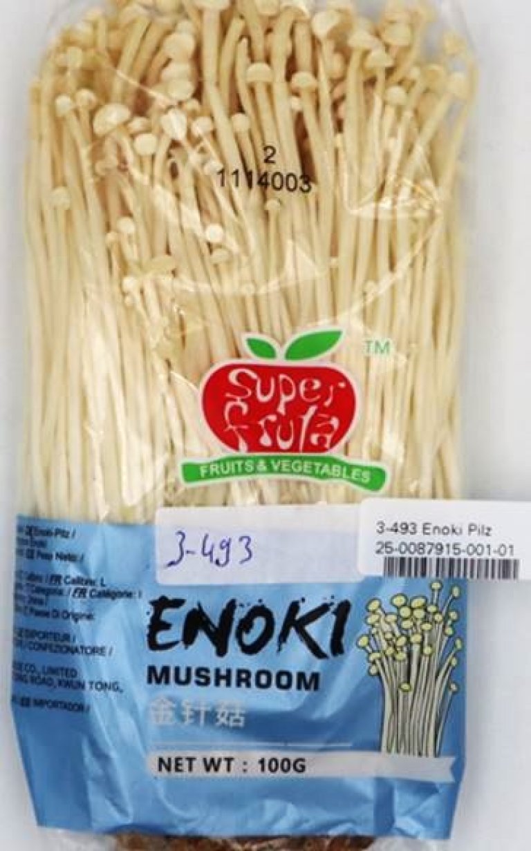 Asian Food Import AS tilbakekaller Enoki-sopp fra Kina, via Nederland, etter funn av bakterien ...